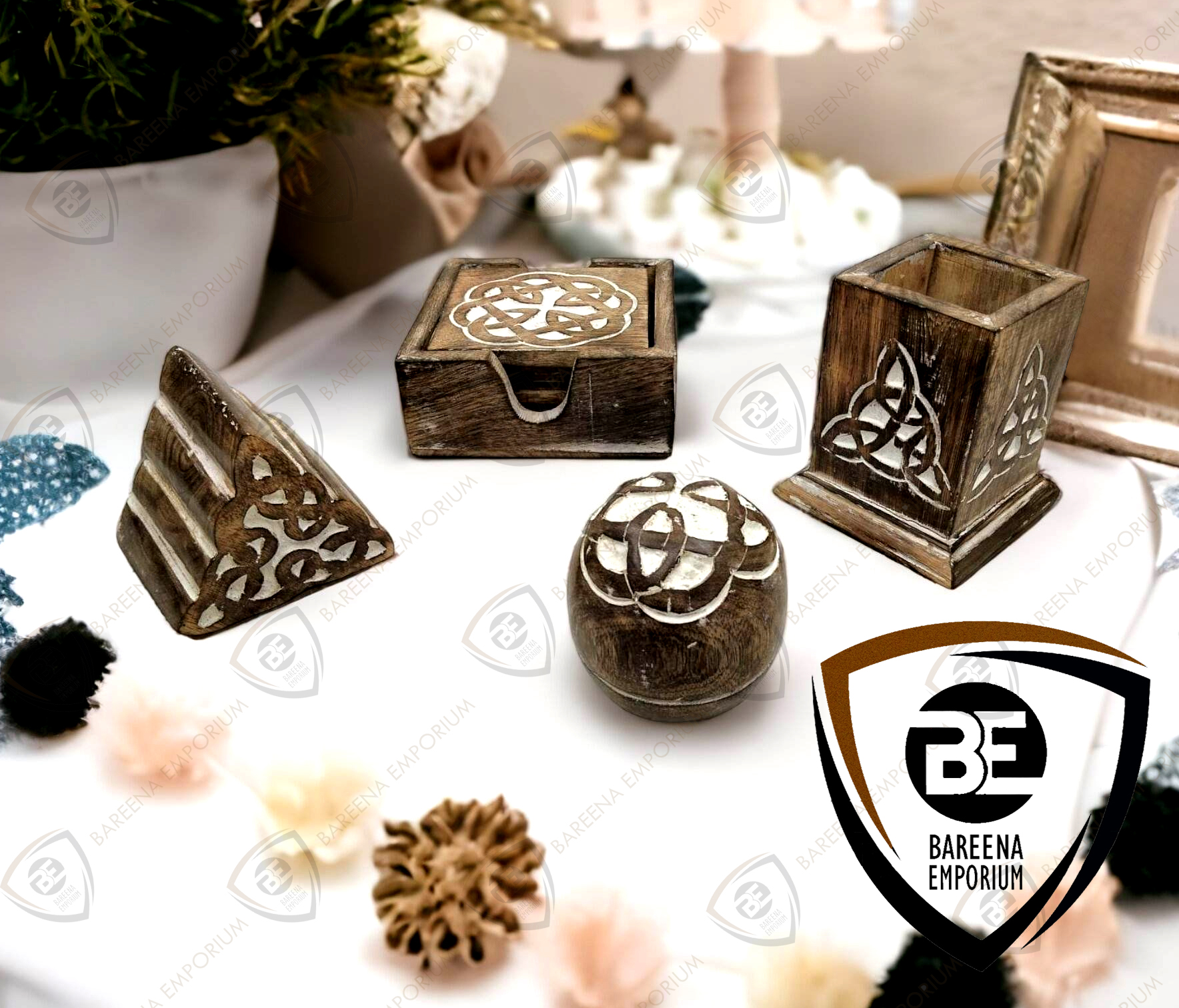 BE – Celtic Knot Carved – Tablewares – Bareena Emporium