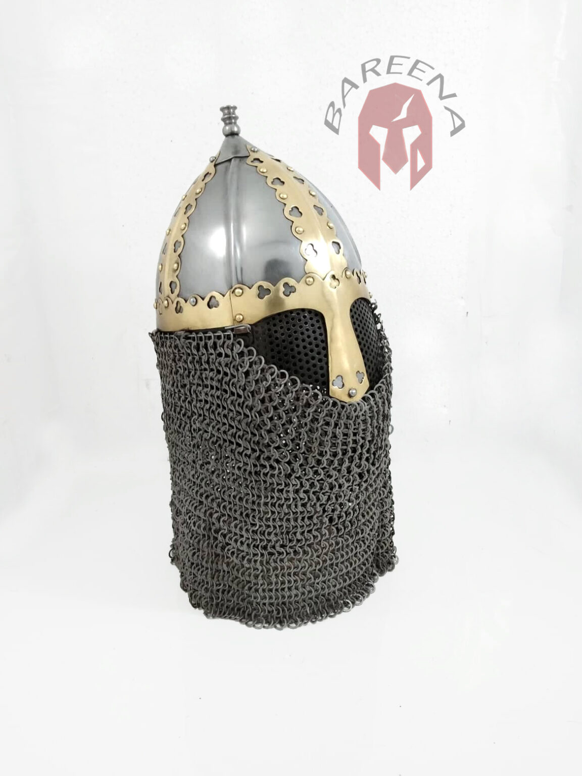 Gnezdovo Helmet with Perforated Face Plate - Bareena Emporium