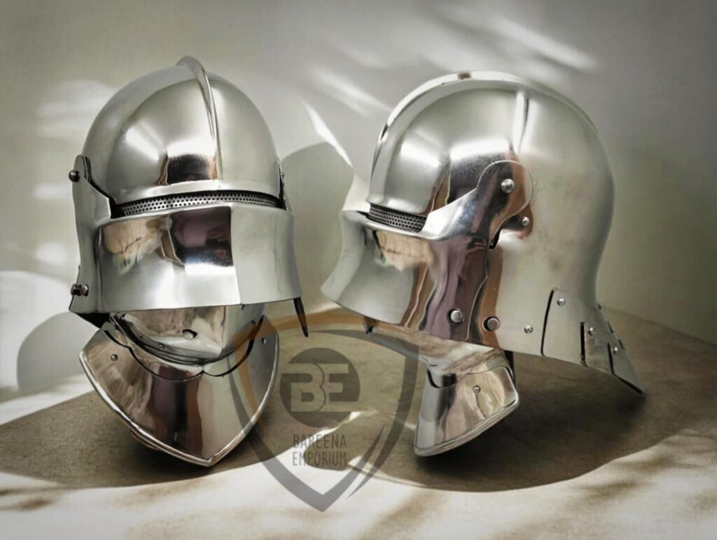 German Sallet with Articulated Bevor for Ultimate Protection - Bareena ...