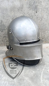BE German Sallet Helmet – 14 Gauge Mild Steel | With Perforate plate at ...
